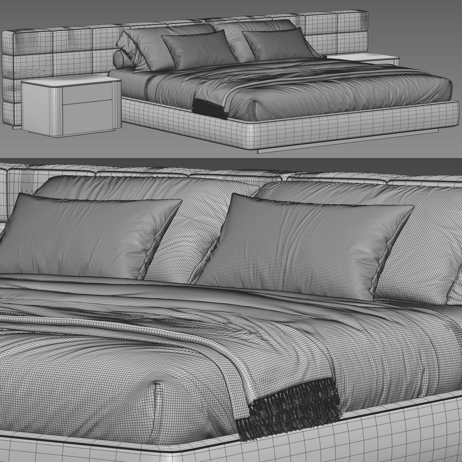Lawrence Bed 3D model | CGTrader