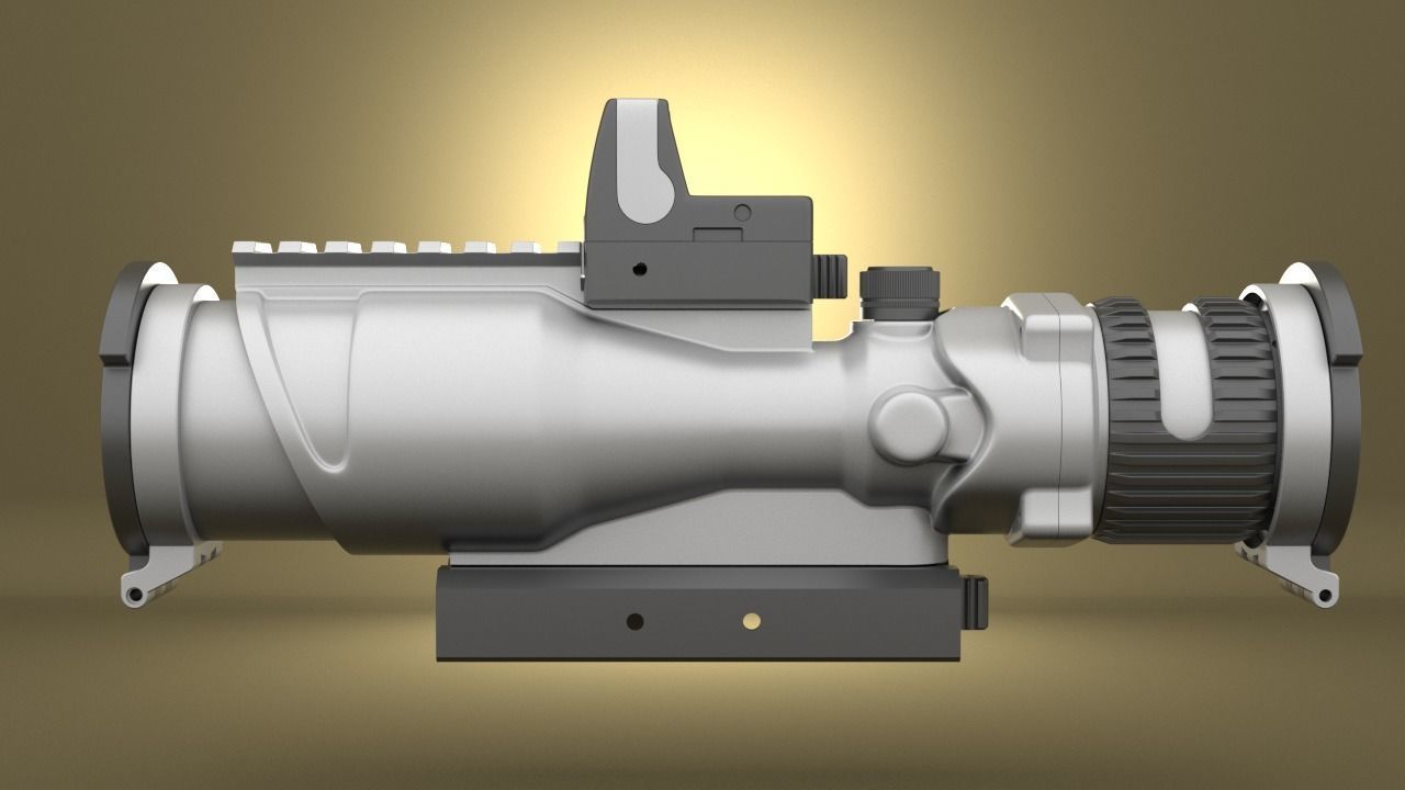 Airsoft Trijicon 6x48 Dual Illuminated ACOG Optic Hollow body 3D model ...