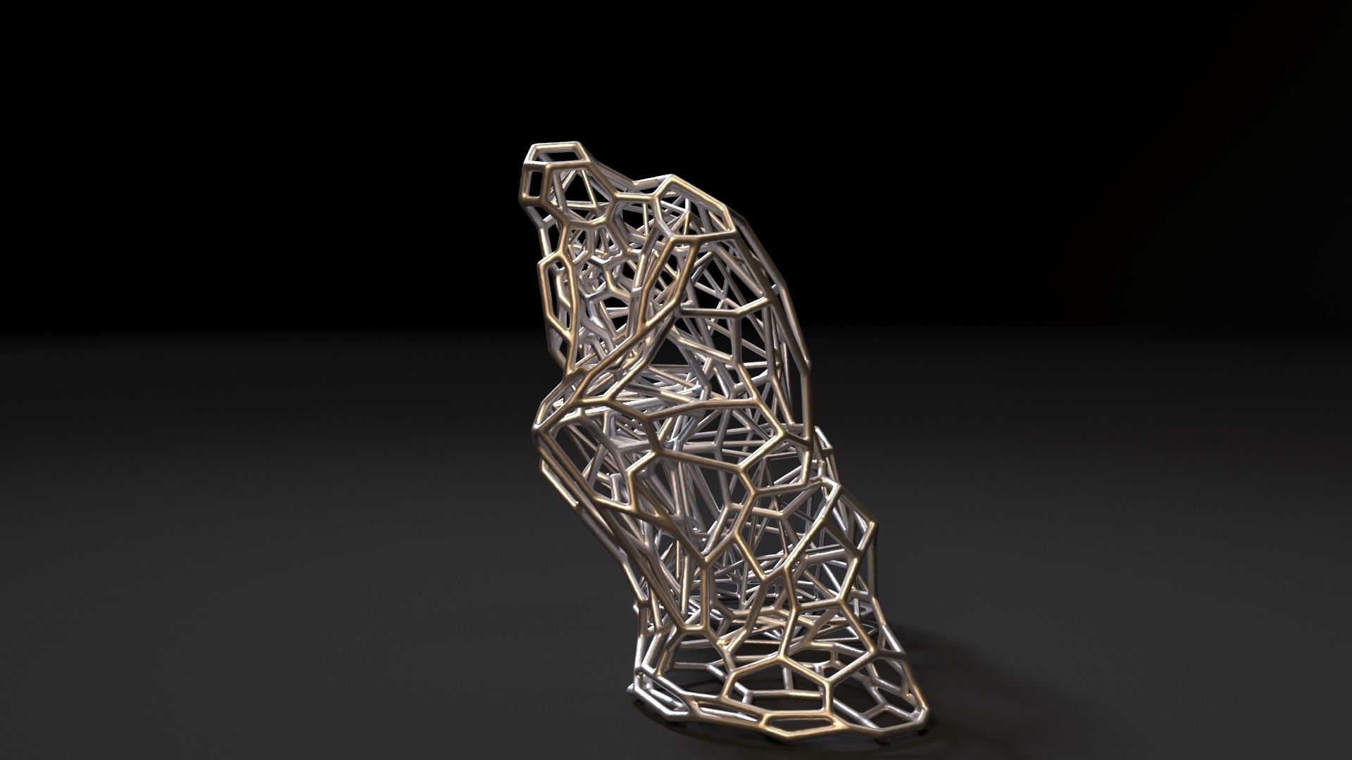 Thinker voronoi 3D model 3D printable | CGTrader