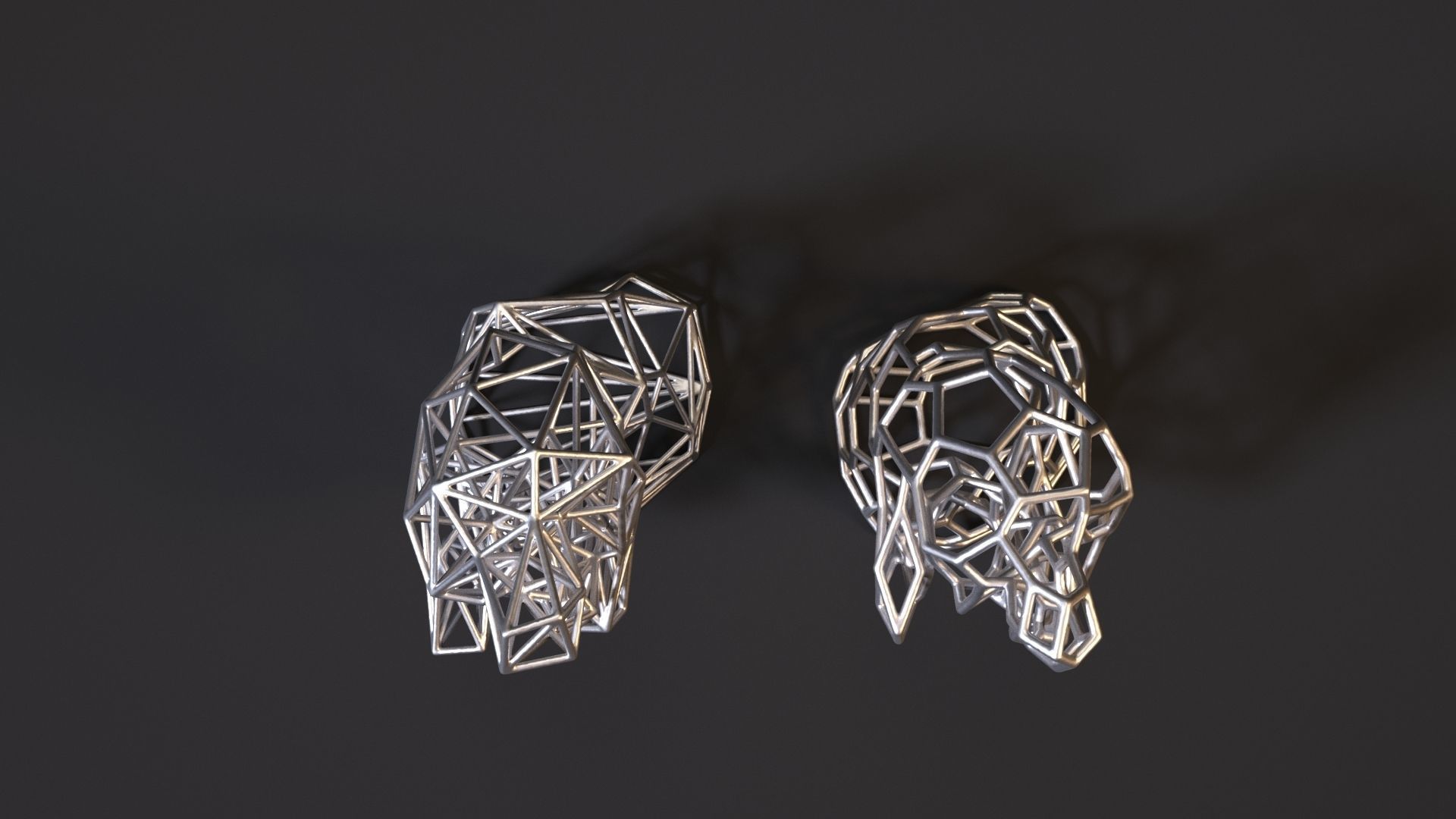 Thinker voronoi 3D model 3D printable | CGTrader