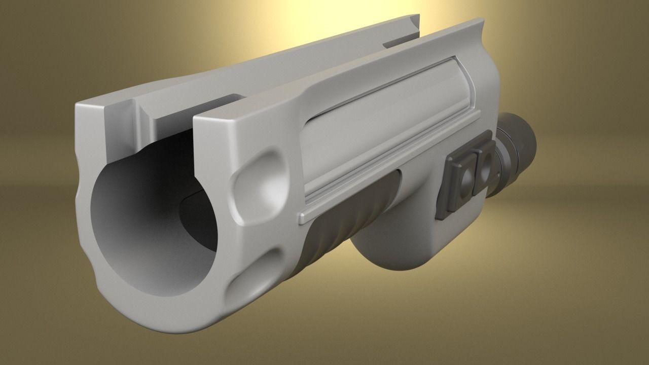 Airsoft SureFire 618FGA Light Hollow body 3D model 3D printable | CGTrader