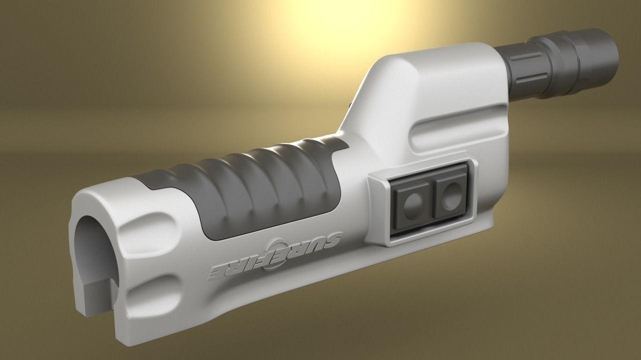 Airsoft SureFire 618FGA Light Hollow body 3D model 3D printable | CGTrader