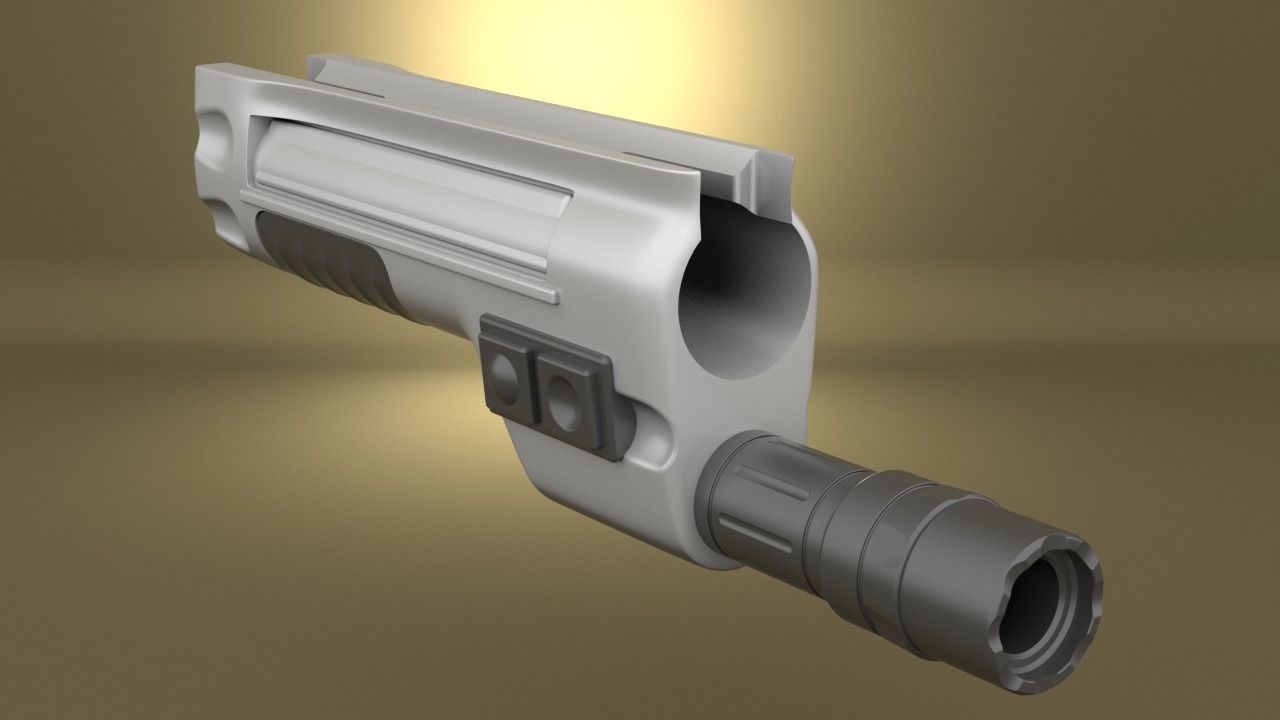 Airsoft SureFire 618FGA Light Hollow body 3D model 3D printable | CGTrader