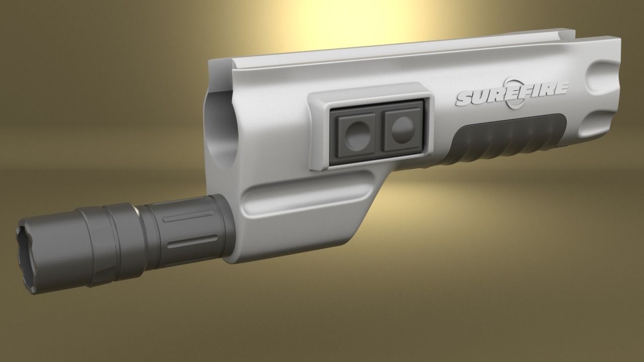Airsoft SureFire 618FGA Light Hollow body 3D model 3D printable | CGTrader