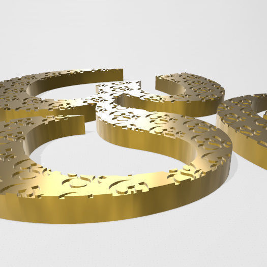 Om Wall Art 3D model 3D printable | CGTrader