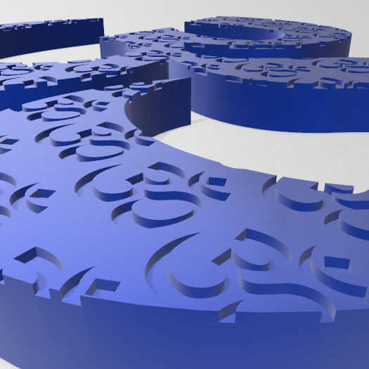 Om Wall Art 3D model 3D printable | CGTrader