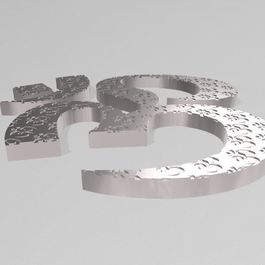 Om Wall Art 3D model 3D printable | CGTrader