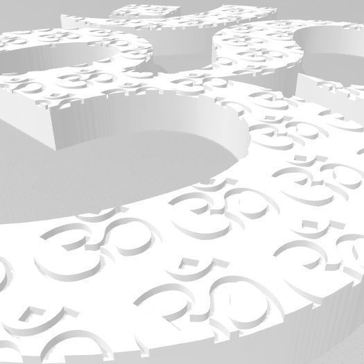 Om Wall Art 3D model 3D printable | CGTrader