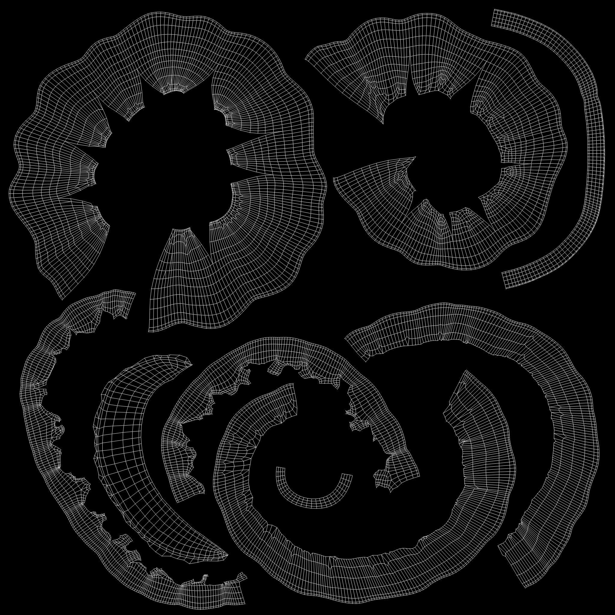 3D model Green Flared Out Ruffled Layered Mini Female Skirt VR / AR ...