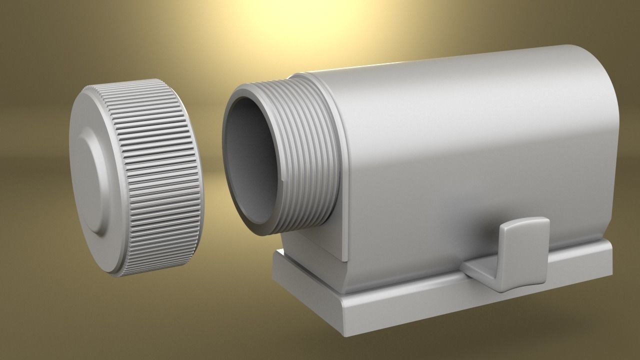 Airsoft Anvis Battery case Hollow body 3D model 3D printable | CGTrader
