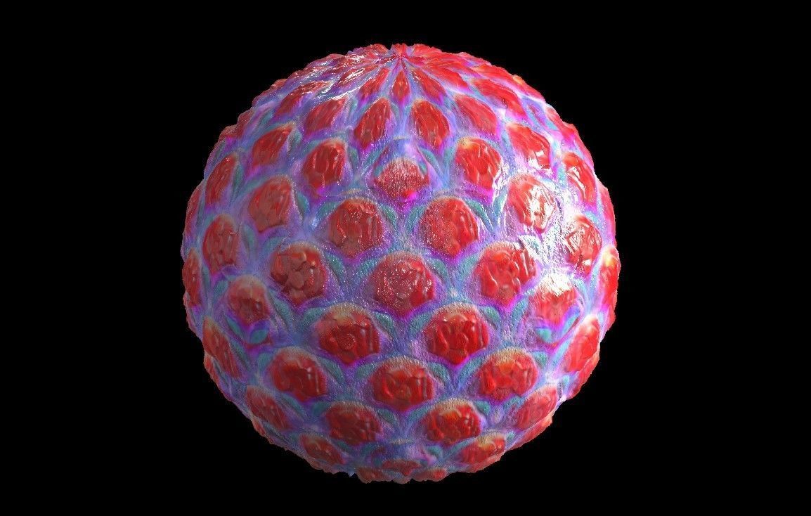 Texture PBR Skin Creature Alien Seamless Material SBSAR 4k Texture 59 ...