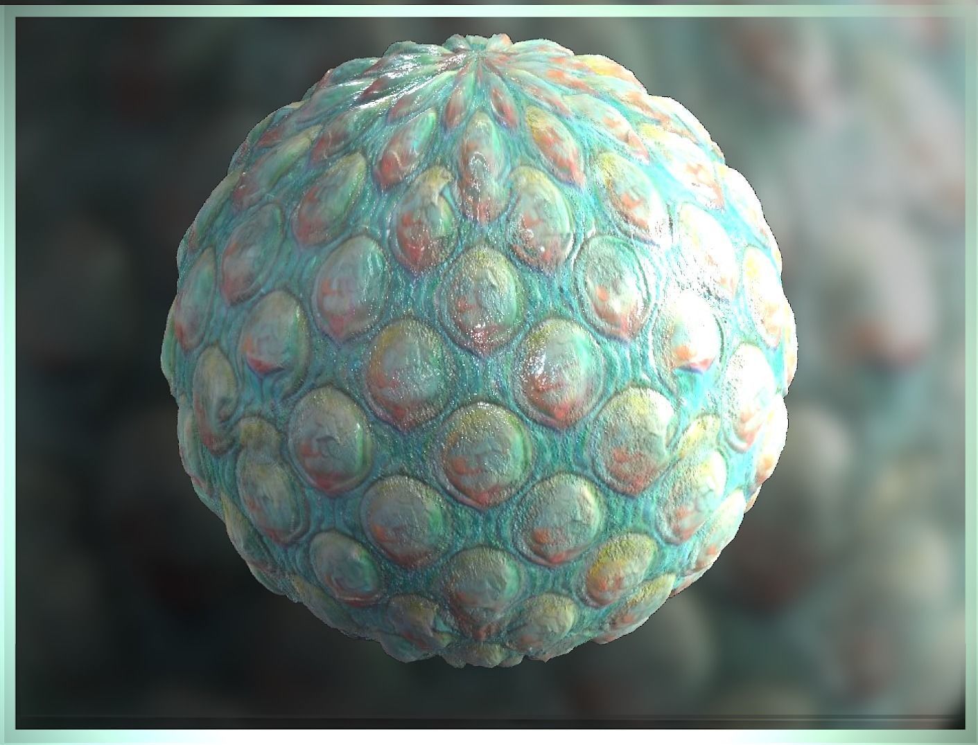 Texture PBR Skin Creature Alien Seamless Material SBSAR 4k Texture 56 ...