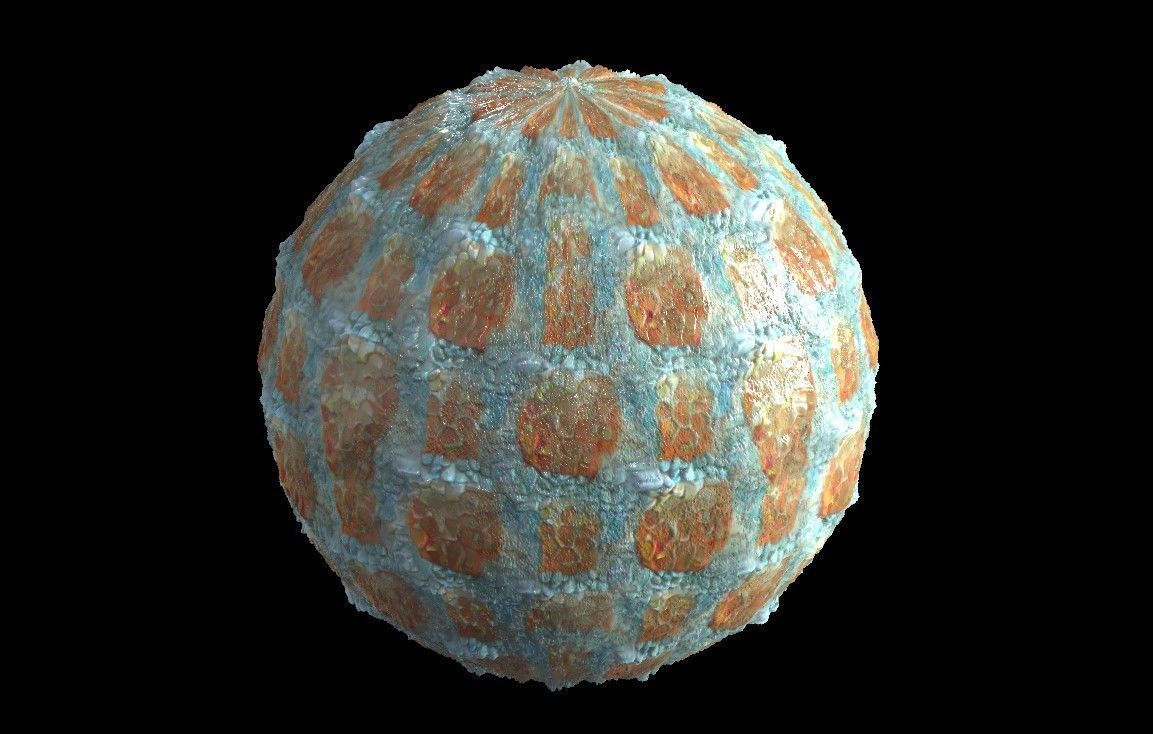 Texture PBR Skin Creature Alien Seamless Material SBSAR 4k Texture 55 ...