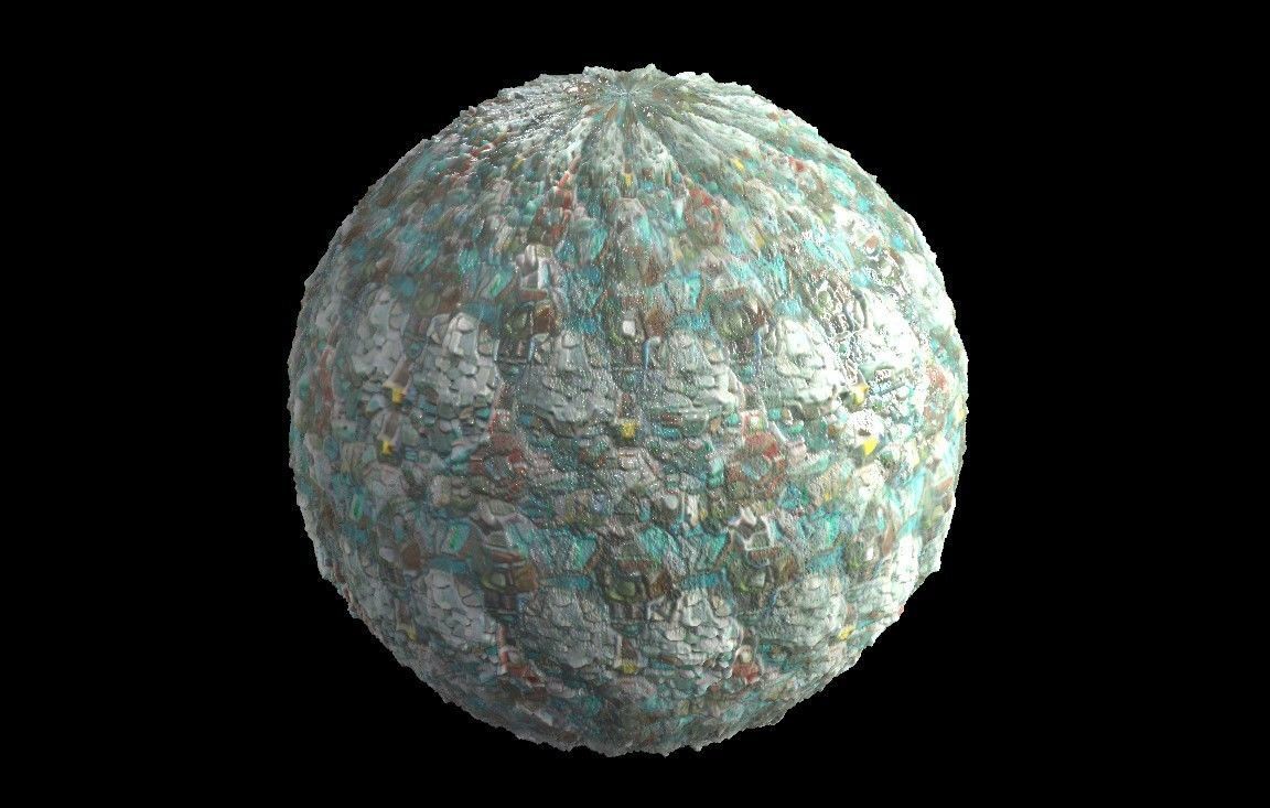 Texture PBR Skin Creature Alien Seamless Material SBSAR 4k Texture 54 ...