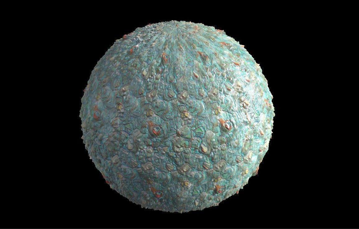 Texture PBR Skin Creature Alien Seamless Material SBSAR 4k Texture 35 ...