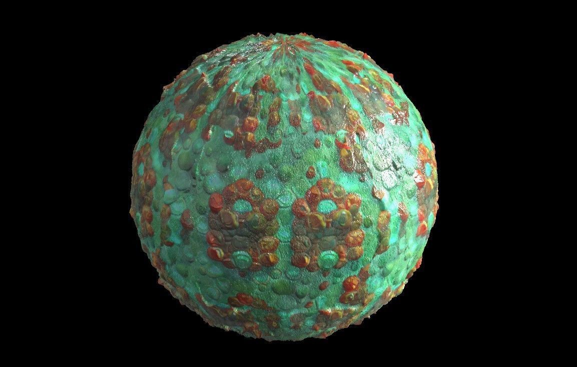 Texture PBR Skin Creature Alien Seamless Material SBSAR 4k Texture 21 ...