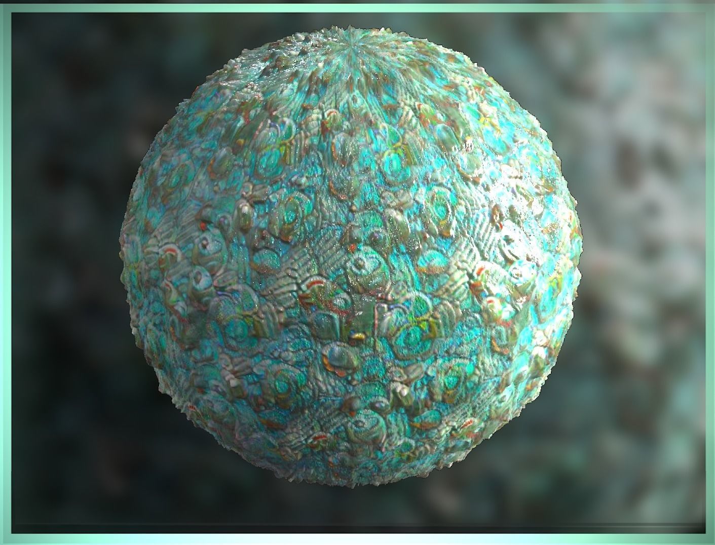 Texture PBR Skin Creature Alien Seamless Material SBSAR 4k Texture 11 ...