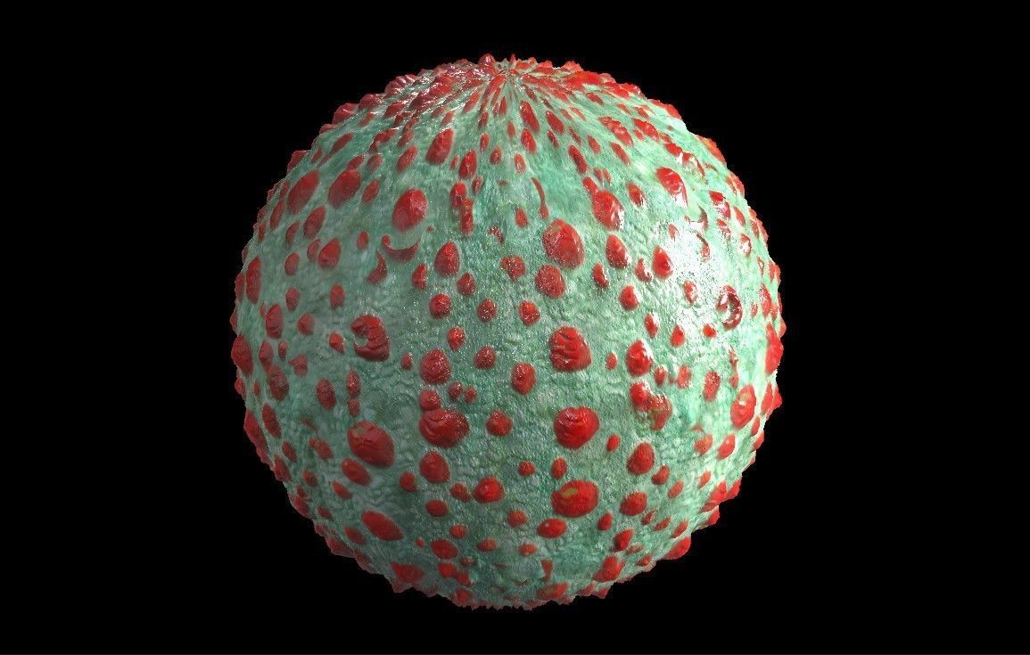 Texture PBR Skin Creature Alien Seamless Material SBSAR 4k Texture 07 ...