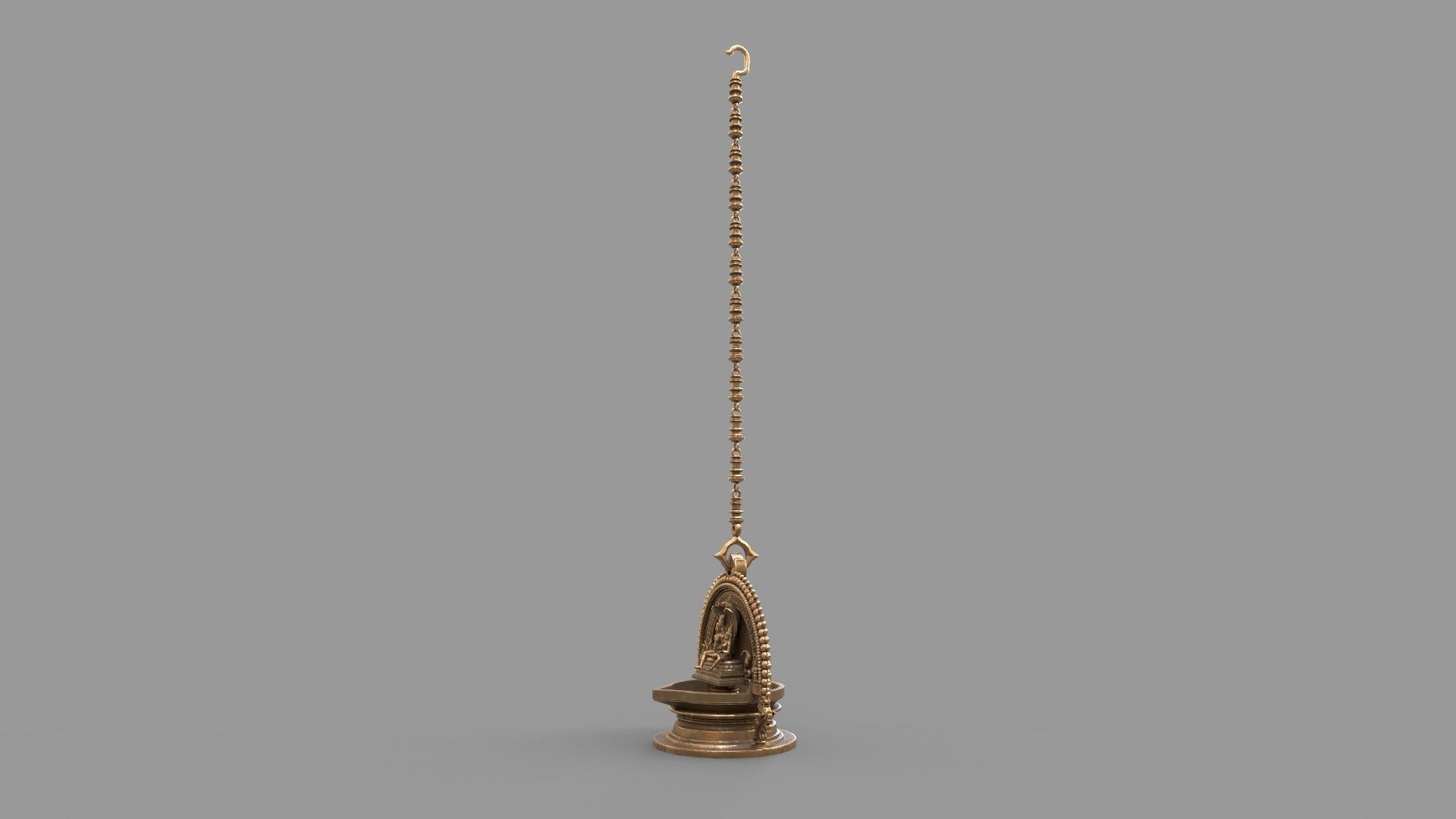 oil lamp god shiva parvati 3D model | CGTrader
