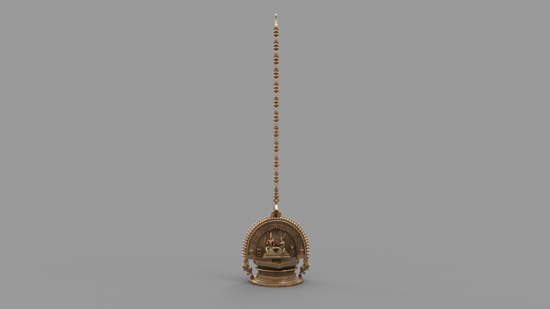 oil lamp god shiva parvati 3D model | CGTrader