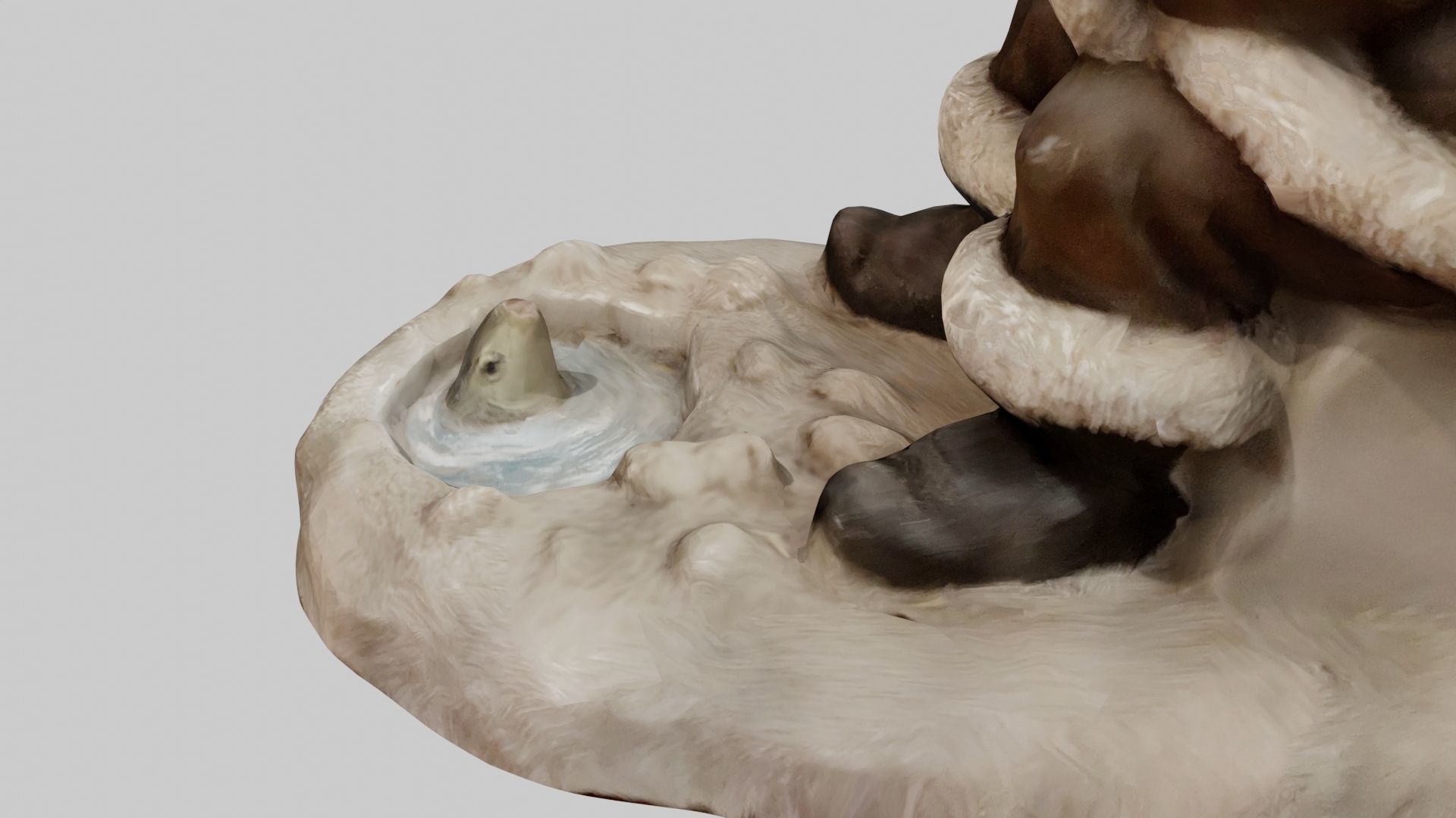 3D model Ice Fishing Eskimo Figure VR / AR / low-poly | CGTrader