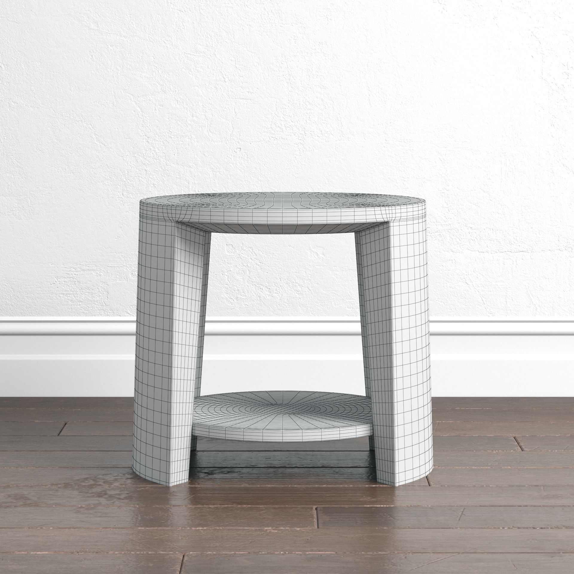 Restoration Hardware Wyeth Split Bamboo Side Table 3D model | CGTrader