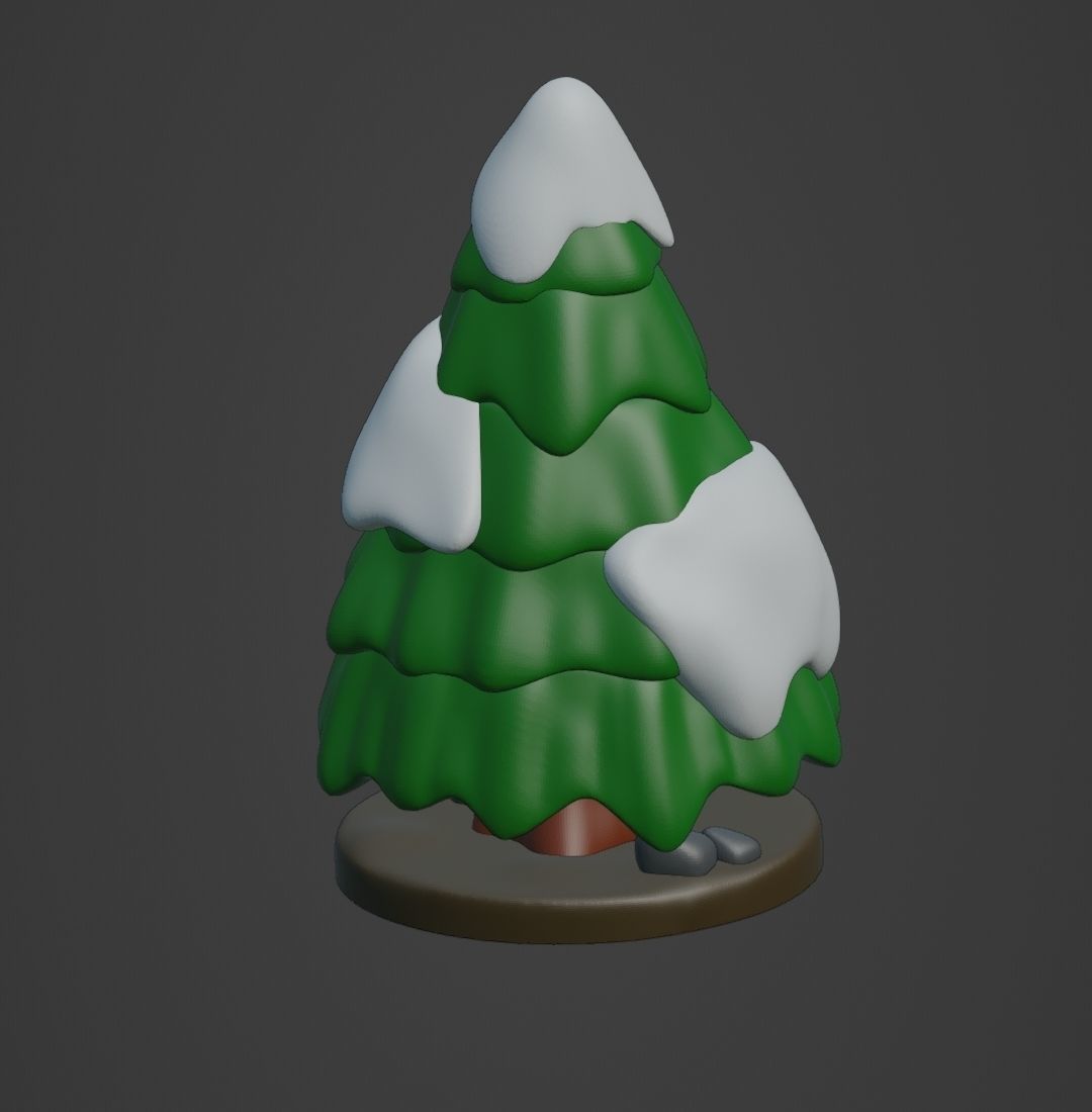 Pine tree tabletop terrain 3D printable free 3D model 3D printable ...