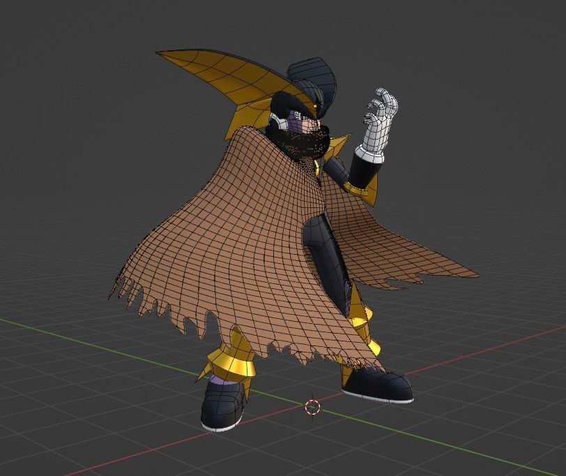 Bass EXE - Megaman Battle Network 3D model rigged | CGTrader