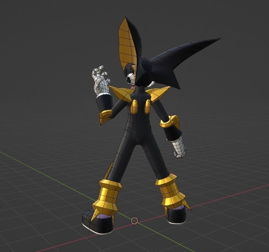 Bass EXE - Megaman Battle Network 3D model rigged | CGTrader