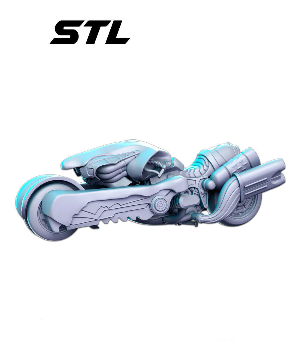 Fenrir Cloud Bike Final Fantasy 32mm Pre-supported 3D model 3D ...