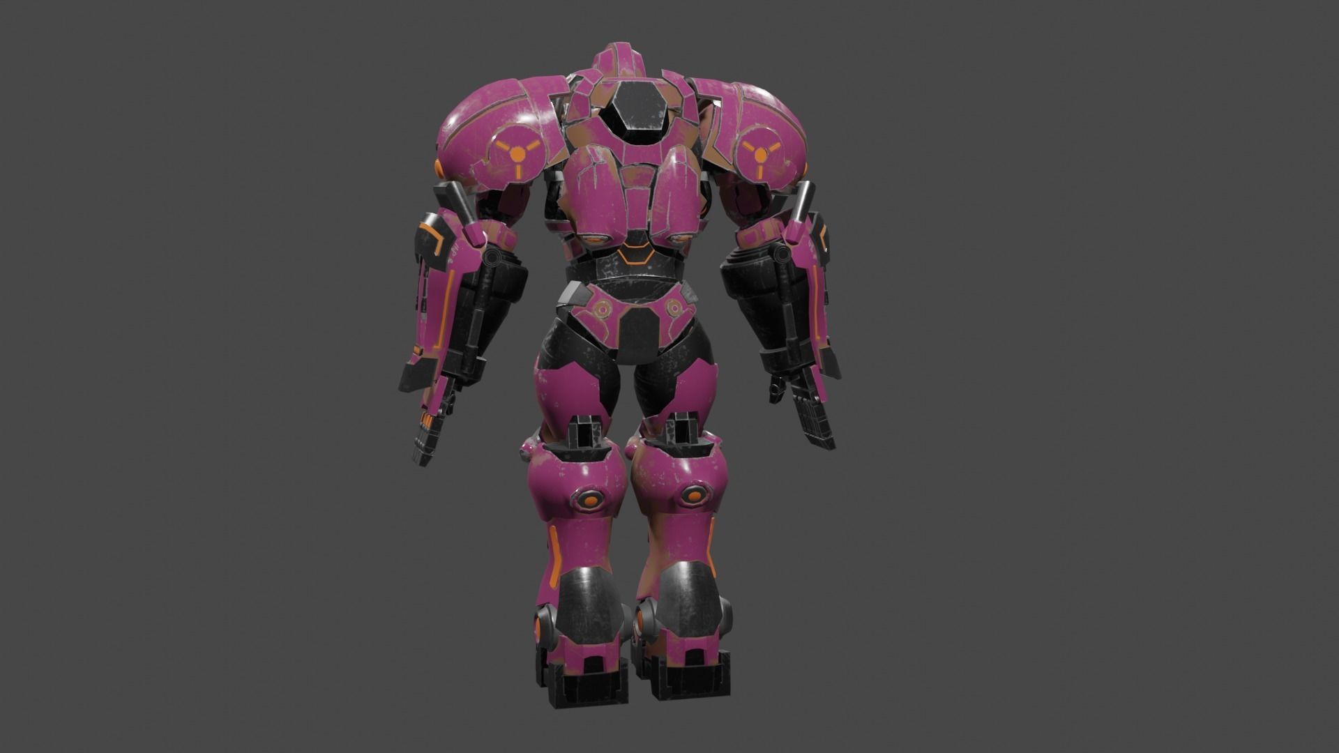 3D Model Mech Monster Suit free VR / AR / low-poly 3D model rigged ...