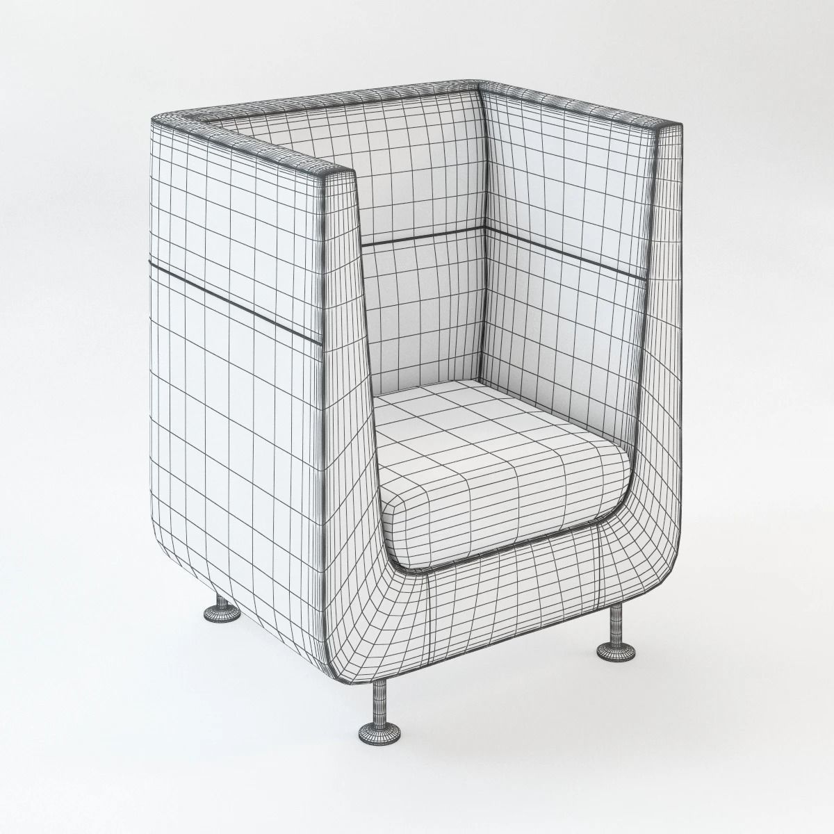 Hush Modular Seating 3D model | CGTrader