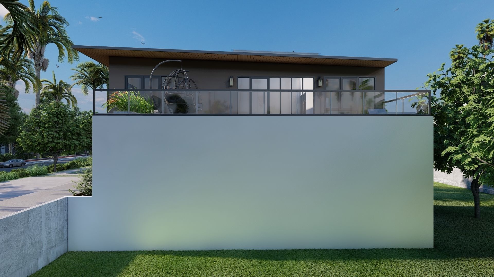 Minimalist House Design 6x12 Meters 2 Floors Plus Swimming Pool 3D ...