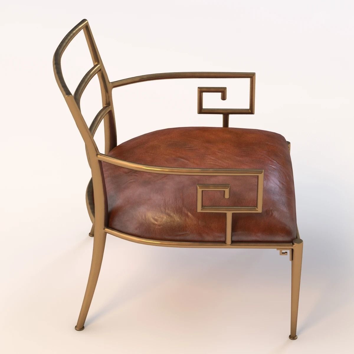 Greek Key Armchair 3D model | CGTrader