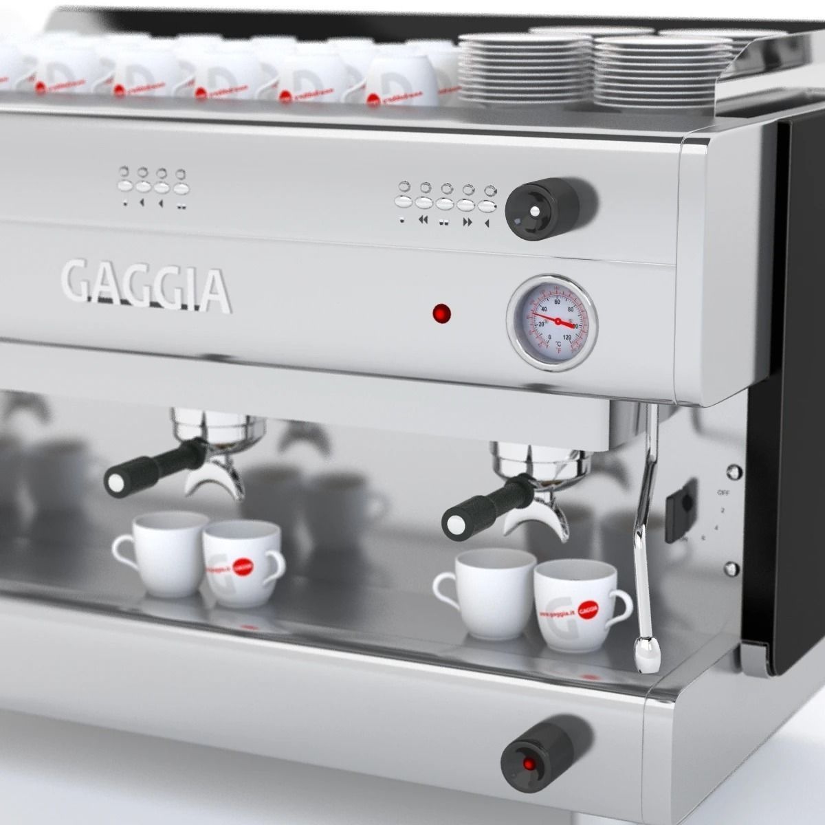Gaggia Commercial Coffee Machine 3D model | CGTrader