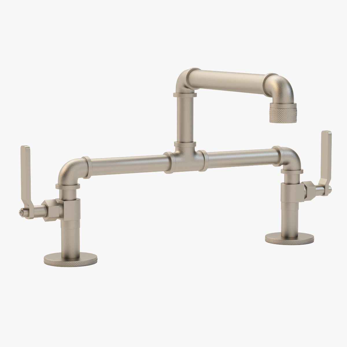 Elevated Widespread Faucet By Watermark Design 3D model | CGTrader