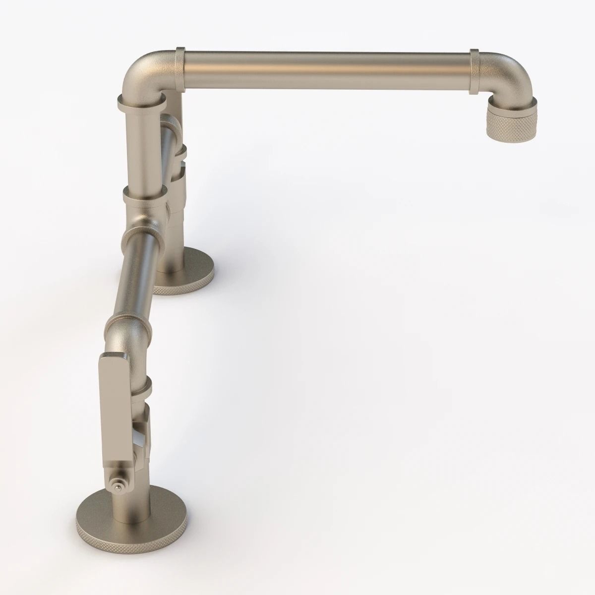 Elevated Widespread Faucet By Watermark Design 3D model | CGTrader
