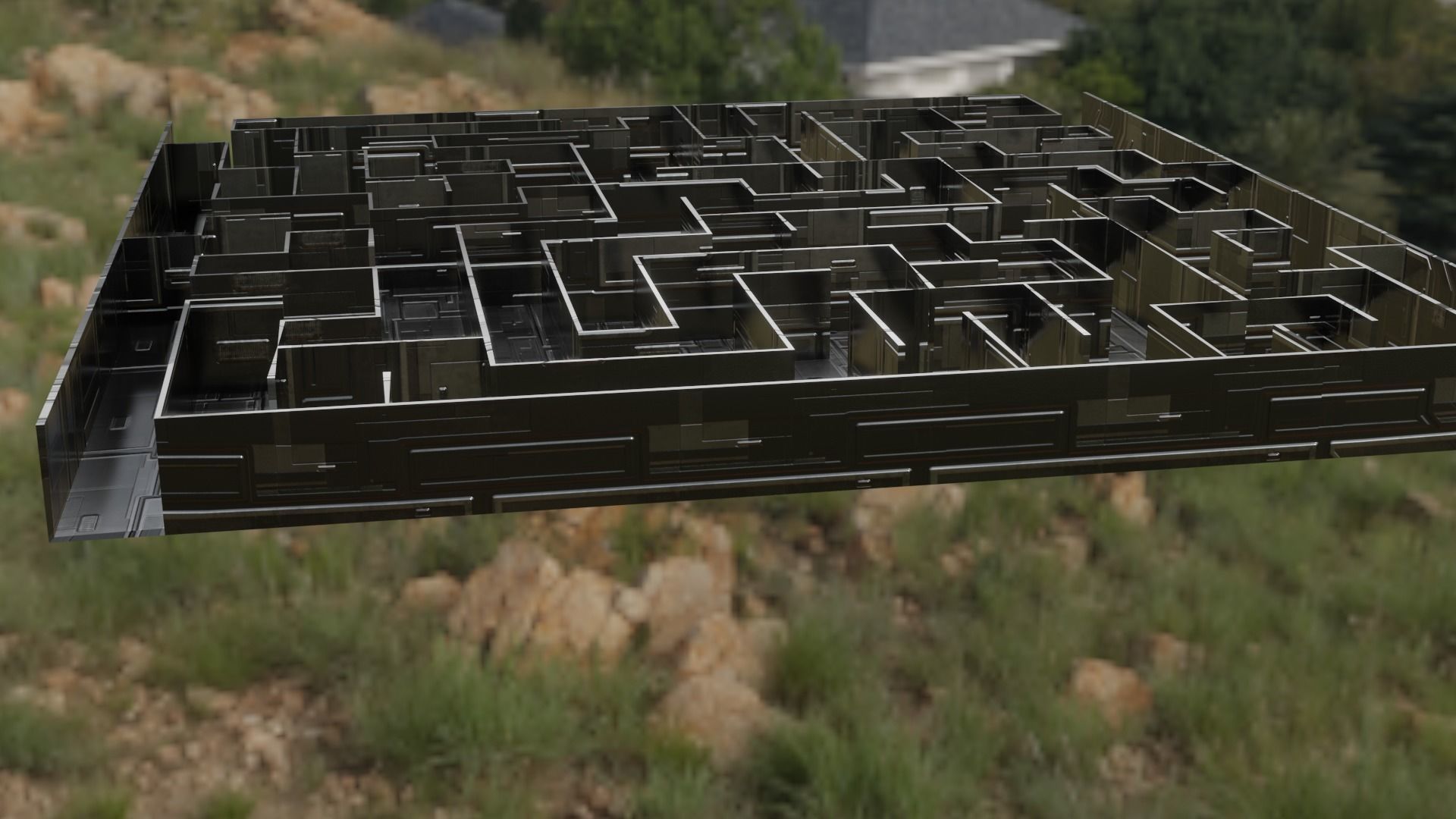 Sci fi Maze 3D model | CGTrader