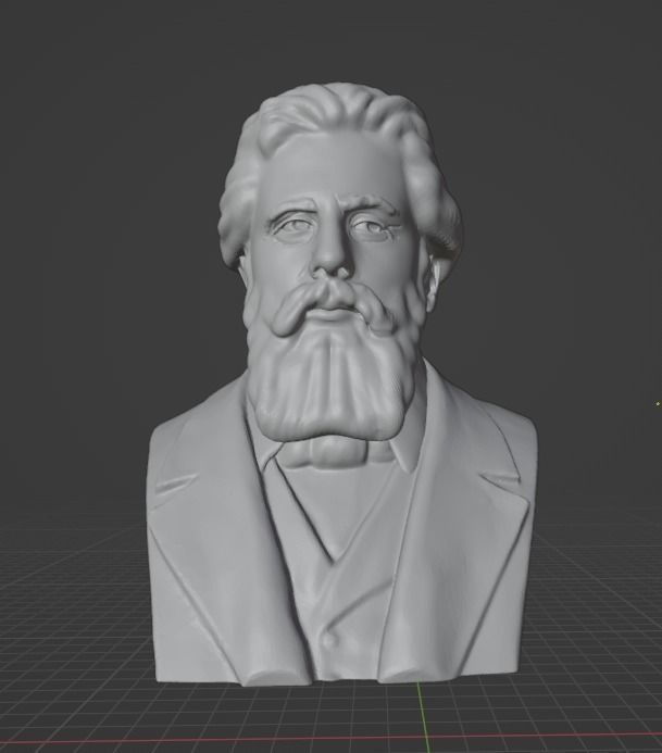 Herman Melville 3D model 3D printable | CGTrader