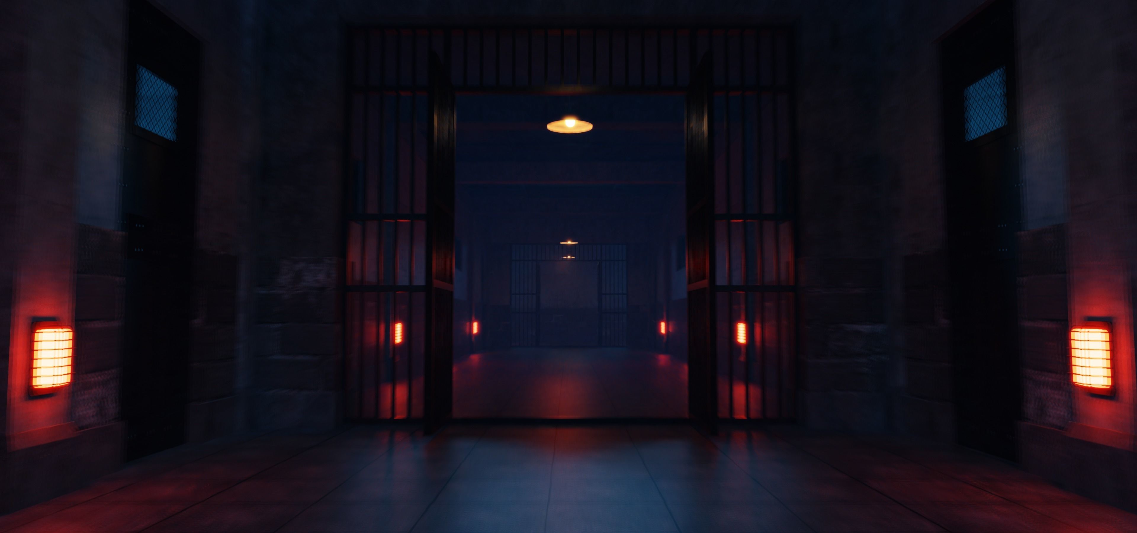 Prison scene 3D model | CGTrader