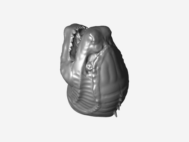 Godzilla Head free 3D model | CGTrader