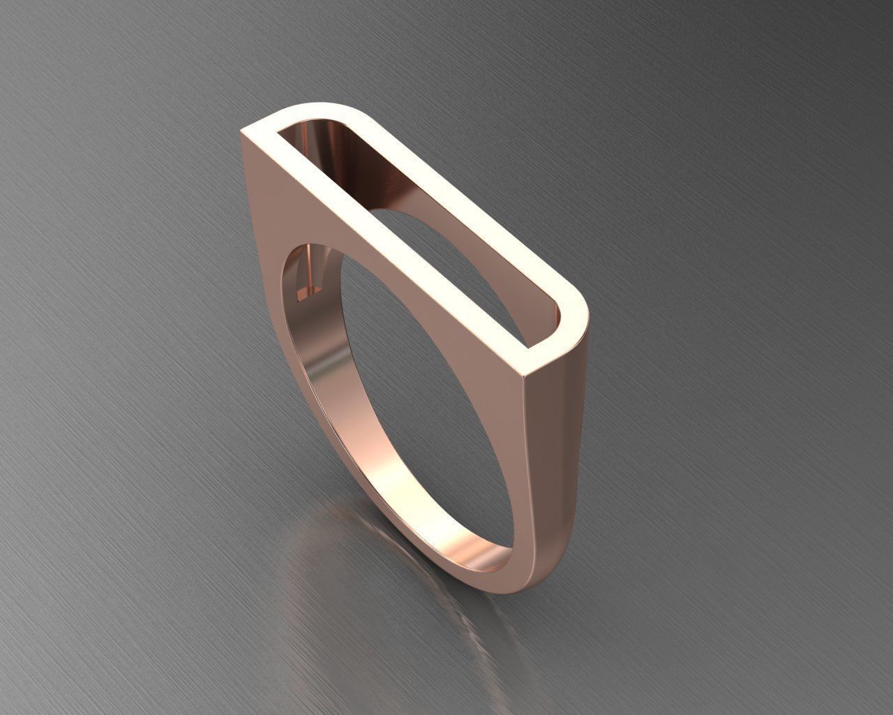 alphabet ring letter D 3D model 3D printable | CGTrader