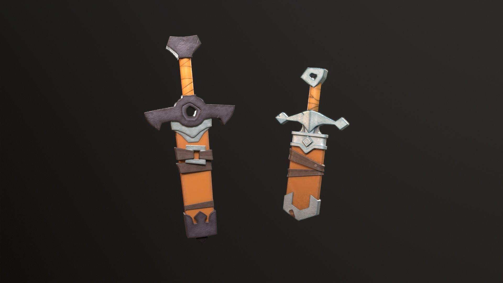 3D model stylized swords VR / AR / low-poly | CGTrader