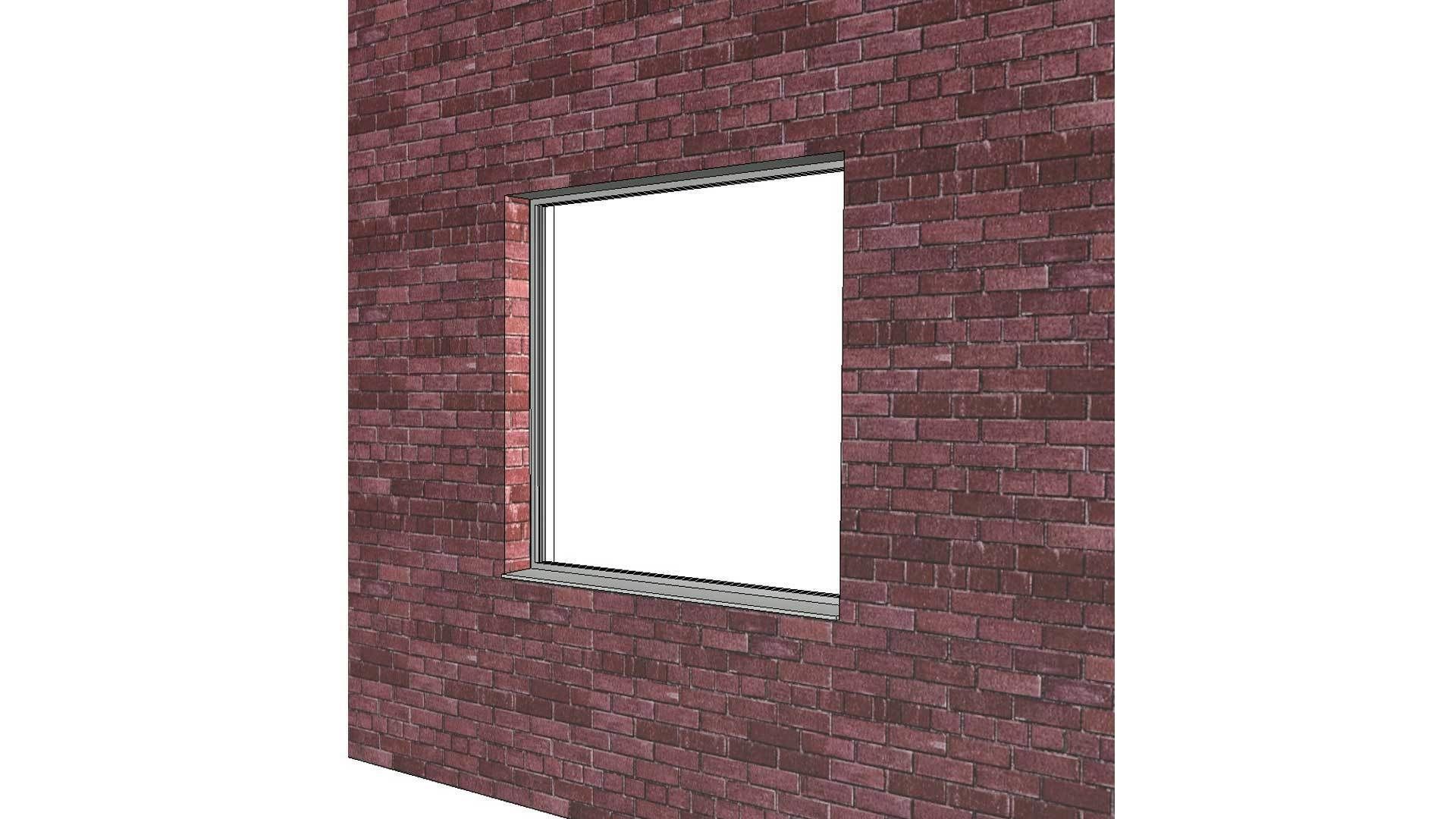 Plain Fixed Window Revit Family 3D model | CGTrader