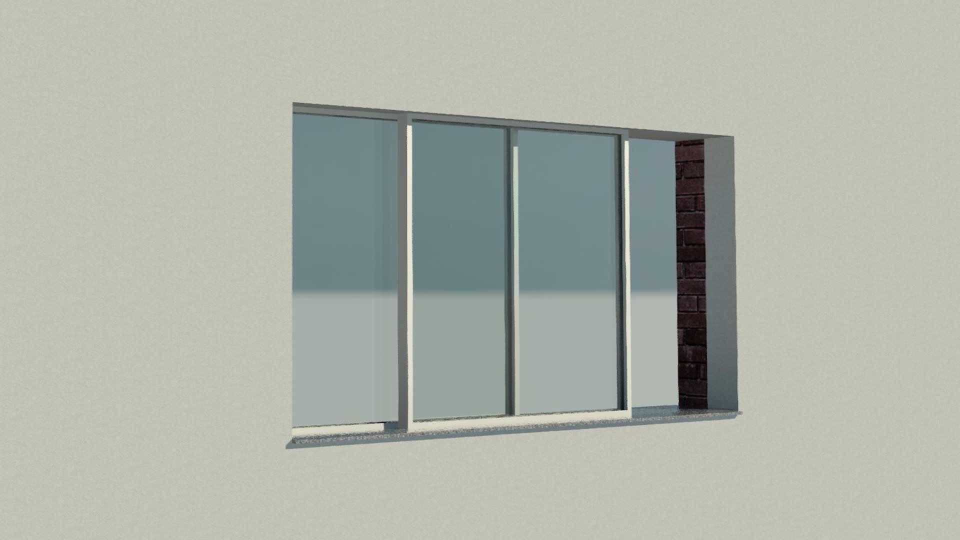 Double Sliding Window Revit Family 3D model | CGTrader