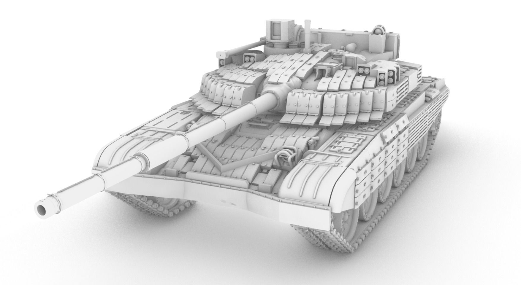 100 scale T72M2 MODERNA 3D model | CGTrader