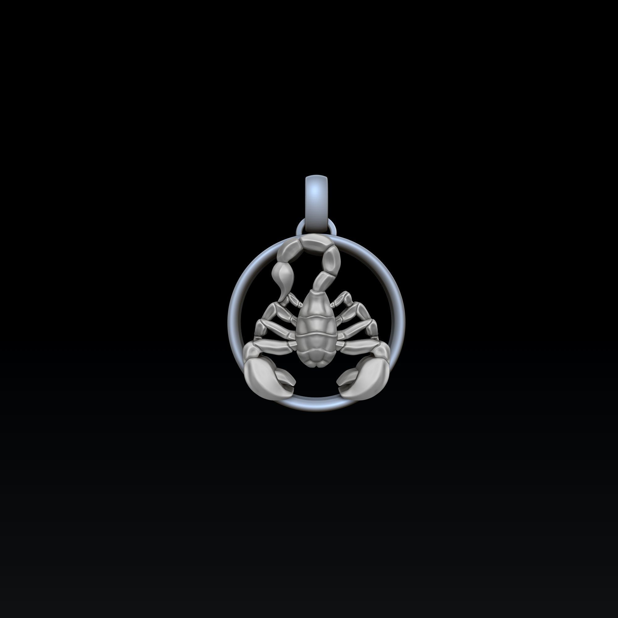 Zodiac Horoscope Scorpio Pendant 3D model 3D printable | CGTrader