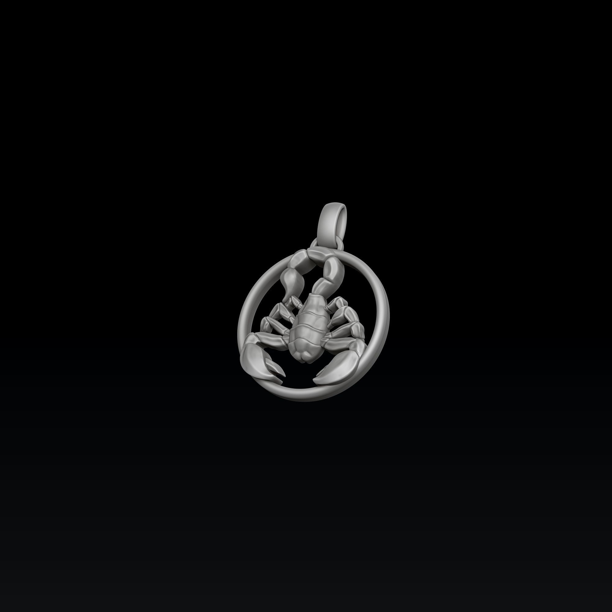 Zodiac Horoscope Scorpio Pendant 3D model 3D printable | CGTrader