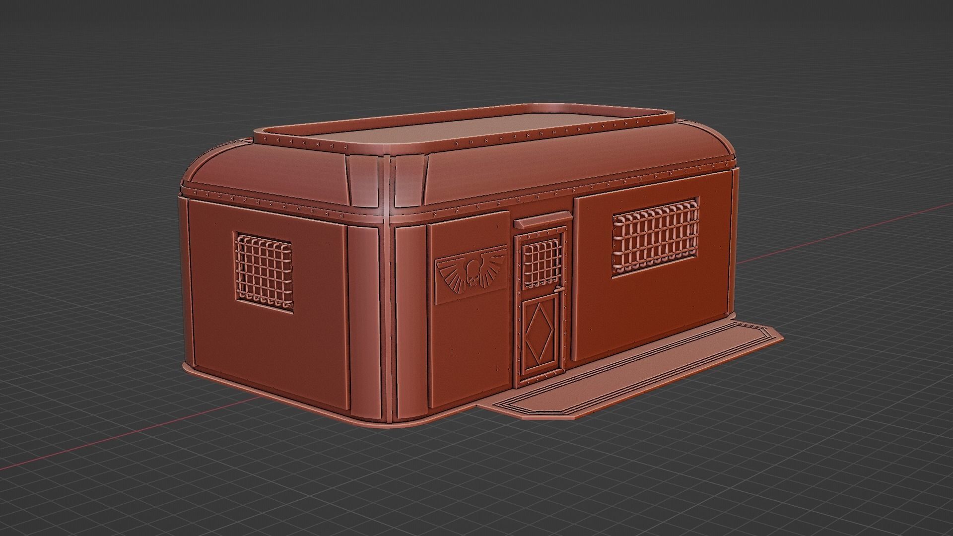 Imperial Guard Military Barrack 3D model 3D printable | CGTrader