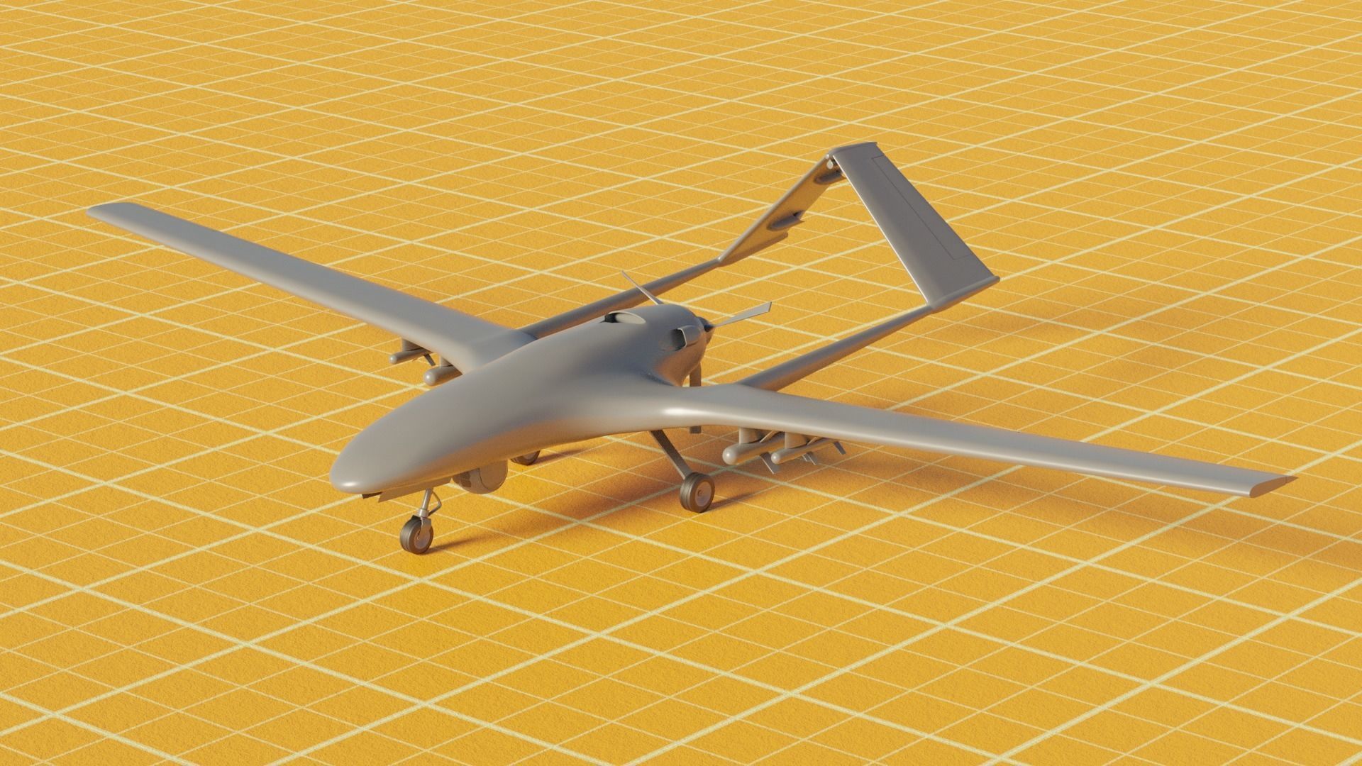 3D model of UCAV Bayraktar TB2 3D model | CGTrader